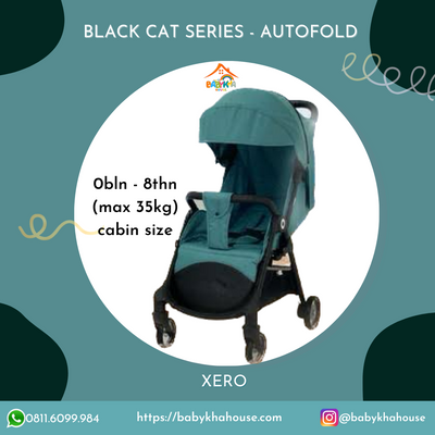 Sewa Xero - Stroller Black Cat Series - Autofold - Cabin Size | Baby ...