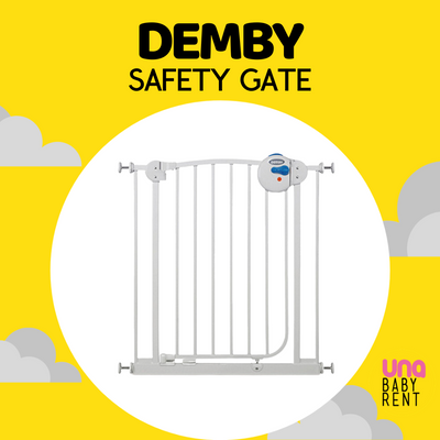 Sewa DEMBY - SAFETY GATE GREY | UNA Baby Rent