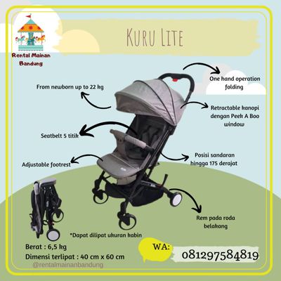 Sewa Kuru - Lite Stroller | Rental Mainan Bandung